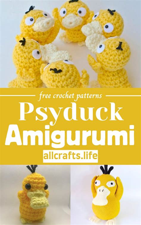 Crochet Psyduck Amigurumi Patterns For Pokemon Fans All Crafts