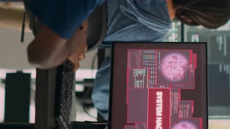 Vertical Video African American It Engineer Writing Code Encountering