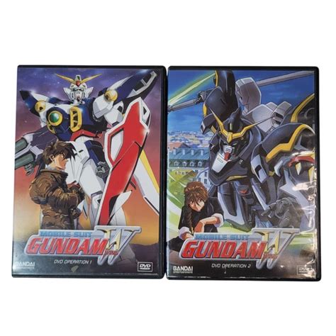 Gundam Wing Operation 1 And 2 Dvd Bundle Bandai Anime Oop 2995