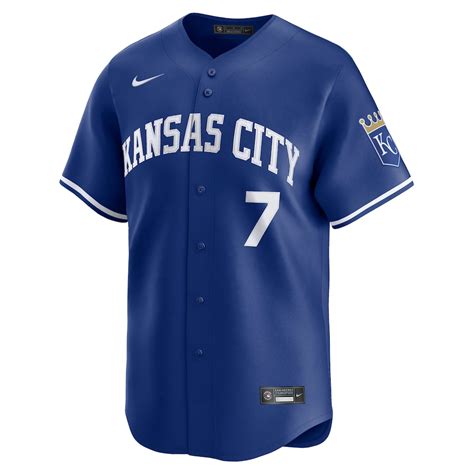 Mens Kansas City Royals Bobby Witt Jr Nike Royal Alternate 2 Limited