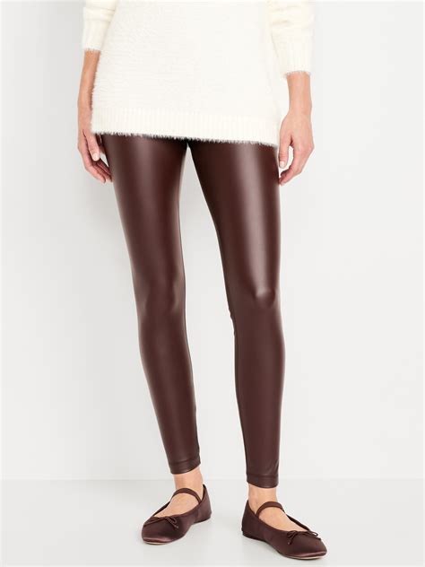 Women Faux Leather Pants Old Navy