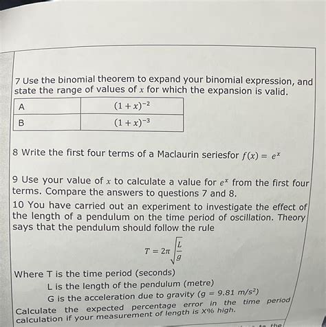 [solved] 7 use the binomial theorem to expand your binomial expression
