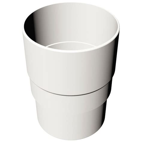 Freeflow 68mm Round Down Pipe Connector White Eroofing