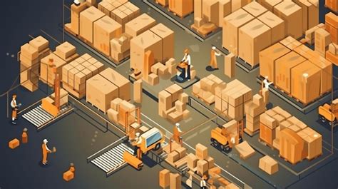 Premium Photo Intelligent Warehouse Management System Incorporating Cuttingedge Internet Of