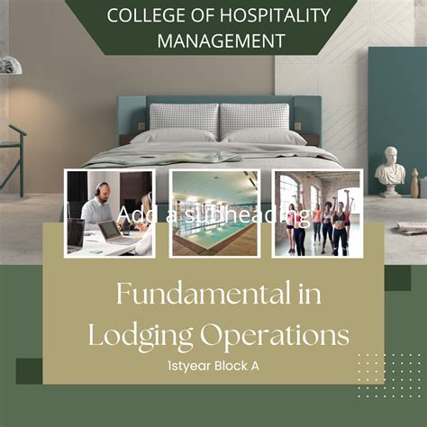 Fundamentals In Lodging Operations 1a