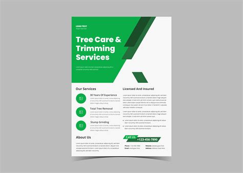 Tree Service Flyer Design Template 3323221 Vector Art At Vecteezy