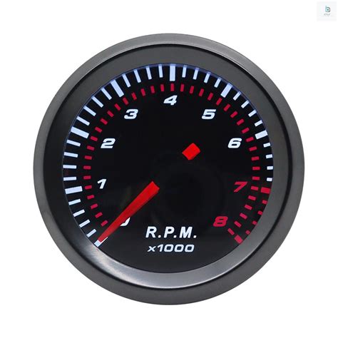 Tachometer For Car 8000 Rpm Gauge Tachometer 55mm Diameter For 1 To 8