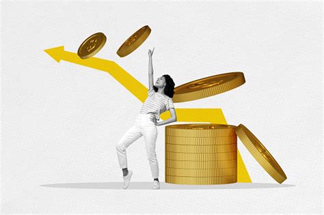 경향 삽화 배너 스케치 사진 성공 콜라주 목표 사업 상인 재원 수입 부자 돈 은행 젊은 여성 성공 손가락 위로 구매에 대한 스톡 사진 및 기타 이미지 Istock