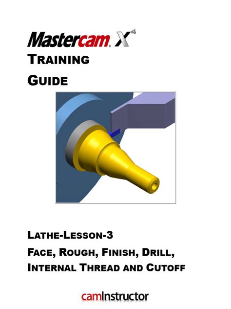 D Mastercam Lathe Lesson Pdf Machine Tool Drill