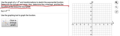 Solved Use The Graph Of Y 4x And Transformations To Sketch The Exponential Function