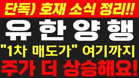 🔴 유한양행 긴급 상황 🔴 상승 재료 공개 올해는 렉라자로 유한양행 상승 Hlb대응전략 에이치엘비hlbhlb