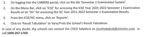 CISCE Sem Result ICSE ISC How To Check Method ICSEHELP