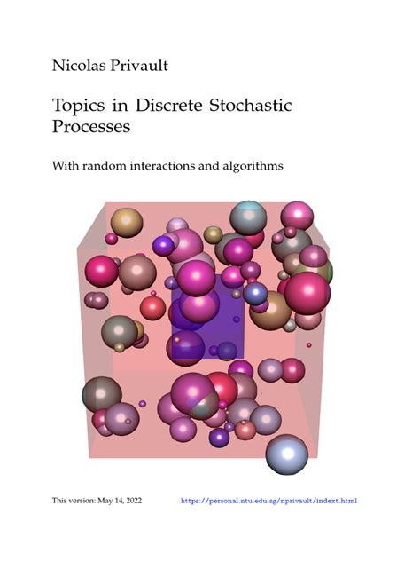 Topics In Discrete Schtochastic Processes Pdf Markov Chain