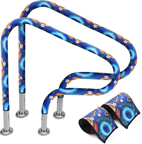 Bettoor 2 Pcs Pool Handrail Cover 6 Feet Zippered Slip