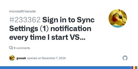 Sign In To Sync Settings 1 Notification Every Time I Start Vs Code
