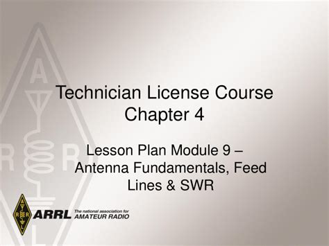 Ppt Chapter 4 Lesson Plan Module 9 Antenna Fundamentals Feed Lines