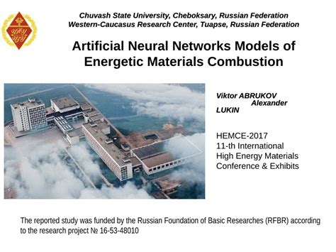 PDF Artificial Neural Networks Models Of Energetic Materials Combustion