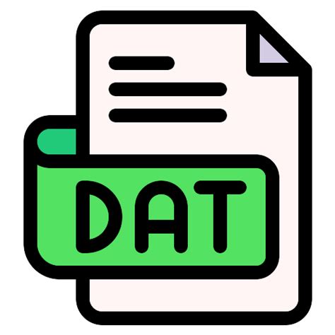 Dat File Type Format Extension Document Icon Download On Iconfinder