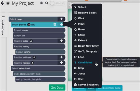 conditional if statement parsehub help center