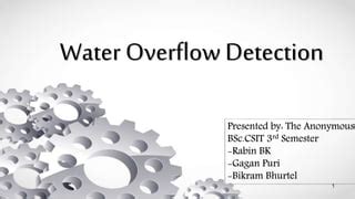 Water Overflow System Design Using Arduino PPTX
