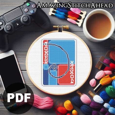 Balatro Fibonacci Joker Card Cross Stitch Pattern Instant Pdf Download
