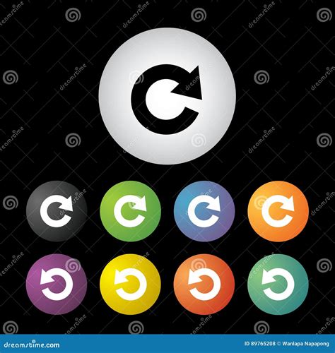 Redo And Undo Icon Stock Vector Illustration Of Next