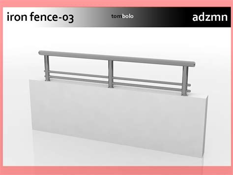 15 철 울타리 세트 3d 모델 75 Max Free3d