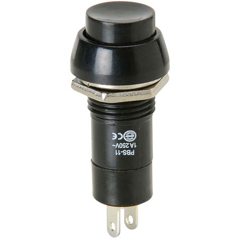 SPST Round Push Button Switch Click On Click Off 3A 125V