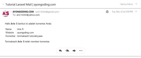 Membuat Fitur Kirim Email Pada Laravel Ayo Ngoding