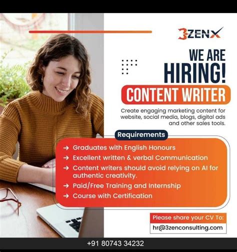 Tasneem Shaik On Linkedin Seeking For Content Writer To Join Our Team