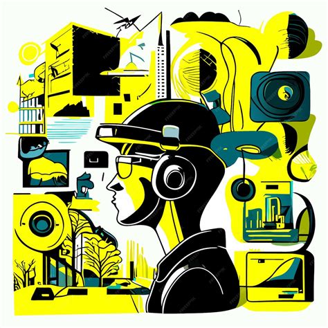 Premium Vector Dand Drawn Collage Illustration Design