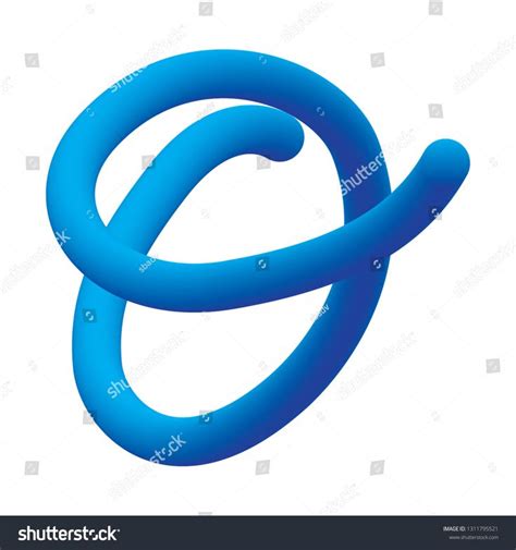 Capital Letter O In Cursive Font With Tube Shape Ad Paid Cursive Letter Capital Shape