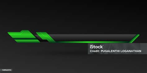 화면 방송을 위한 미래 지향적인 녹색과 검은색 하단 세 번째 Gui 배너 바 템플릿 검은색에 대한 스톡 벡터 아트 및 기타 이미지 검은색 녹색 헤더 디자인 요소