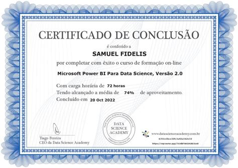 Samuel Fidelis No Linkedin Powerbi Datascienceacademy