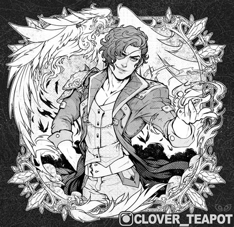 Zack Lineart Commission By Clover Teapot On Deviantart