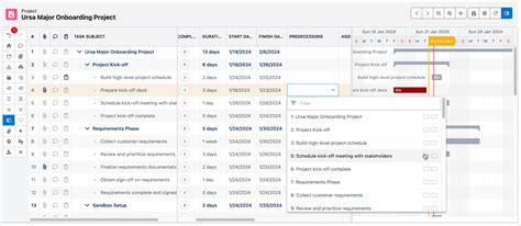 Gantt Lwc Defining Task Relationships Predecessors Inspire