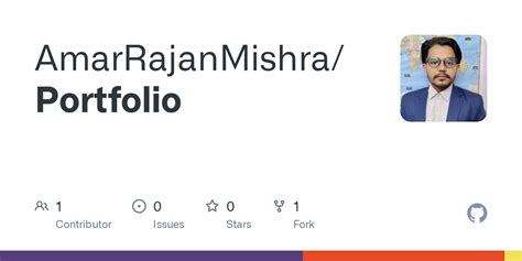 GitHub AmarRajanMishra Portfolio