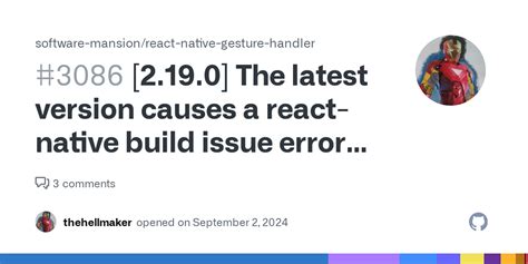 2190 The Latest Version Causes A React Native Build Issue Error