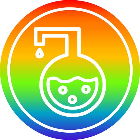 Science Experiment Circular In Rainbow Spectrum 40279874 Png