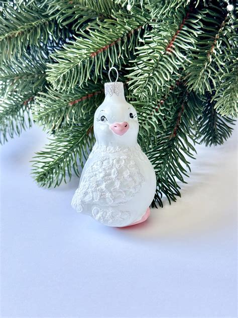 ᐉ Ялинкова іграшка скляна Голубка • Краща ціна в Києві Україні