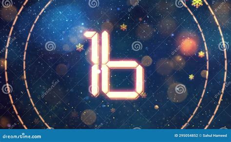 Countdown Animation High Quality Countdown Animation For Holiday Seasons Stock Footage Video