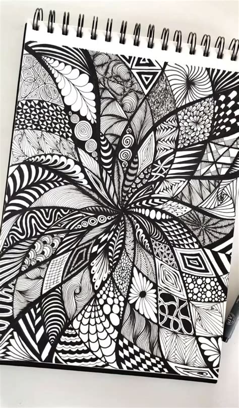 Aesthetic Zentangle Art Zentangle Art Design Zentangles Doodles