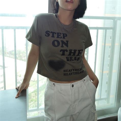 ️[마지막 시즌오프] 하트 프린팅 크롭 반팔 슬림핏 키치 빈티지 스트릿 데일리 봄신상 기본티 ️ 에이블리