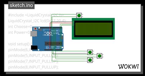 Lcd Menu 20x4 Wokwi Esp32 Stm32 Arduino Simulator