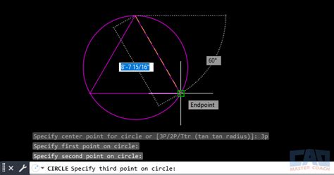 Circle 3 Point How To Create A Circle Through Three Points In Autocad