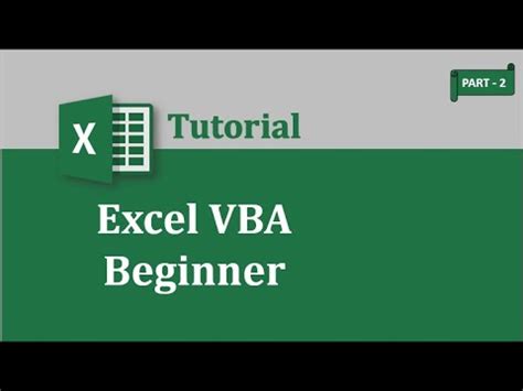 VBA Tutorial Beginner To Expert YouTube