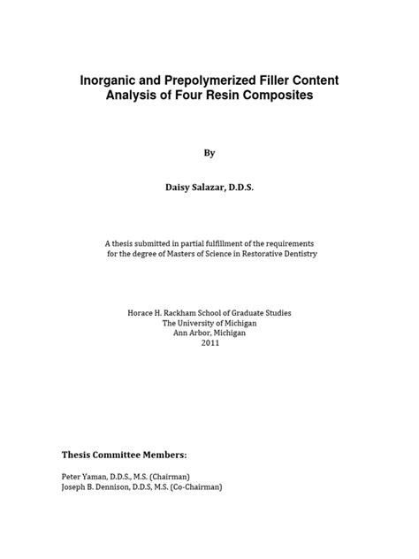 Salazar Daisy Thesis Final Pdf Polymerization Composite Material