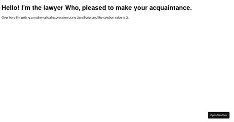 Javascript Expressions In Jsx Codesandbox