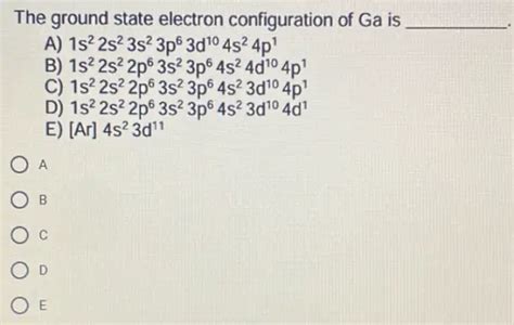 The Ground State Electron Configuration Of Ga Is Tiubh9huf6
