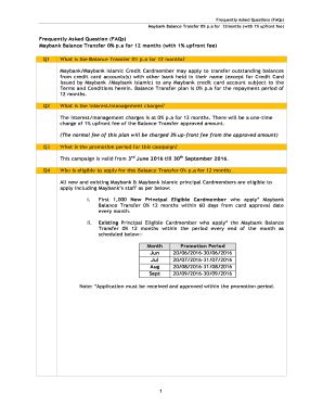 Maybank Balance Transfer Fill Online Printable Fillable Blank PdfFiller